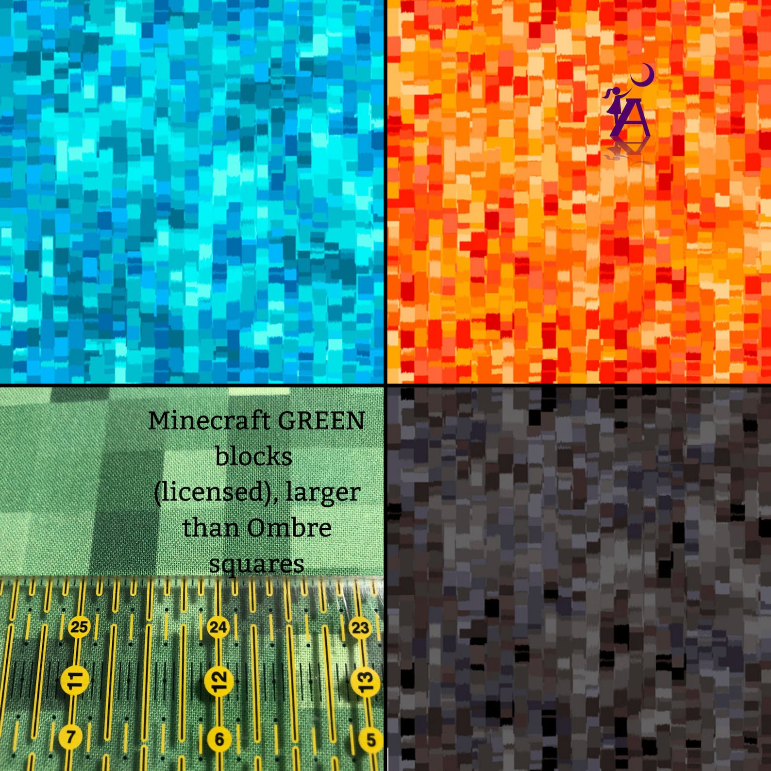 Minecraft Fabric Mojang Minecraft Licensed Cotton ICON - Etsy
