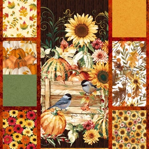 Fall Into Autumn Quilt Kit With Complimenting Fall Fabrics Using ...