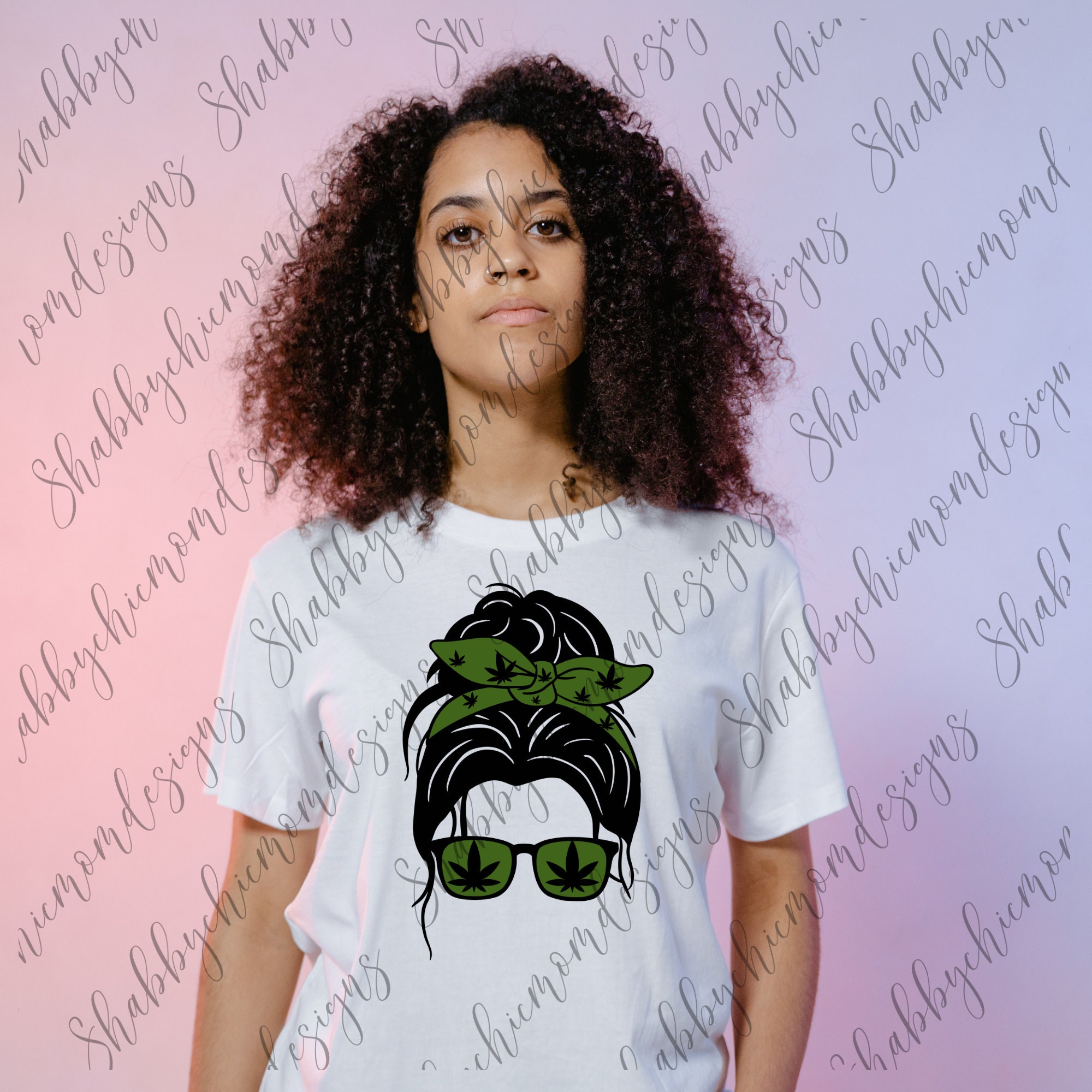 Messy Bun Weed Mom-png - Etsy