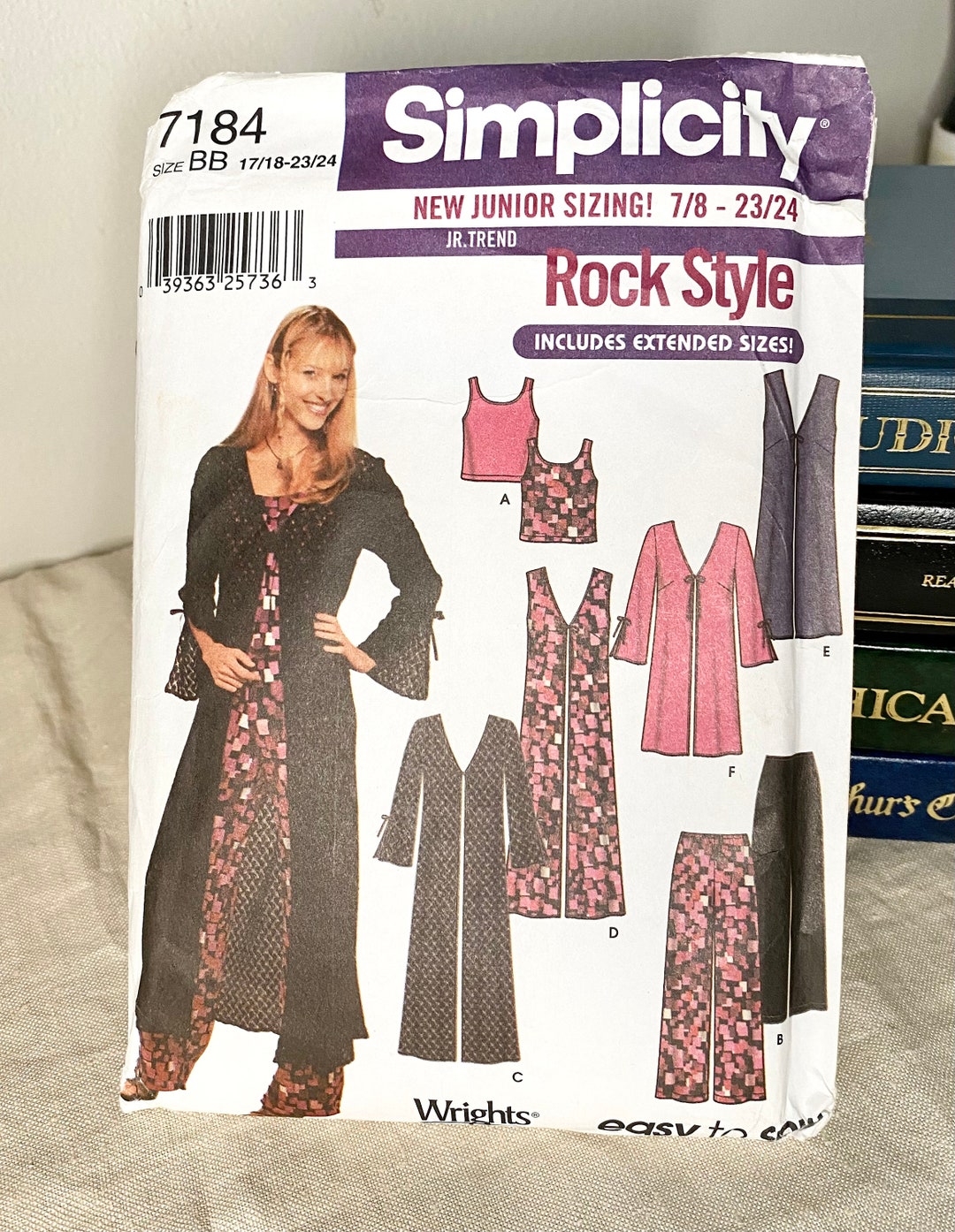 Simplicity Pattern 7184 Rock Style Never Used - Etsy