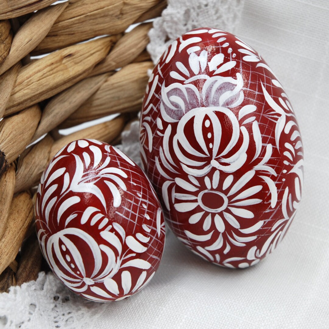 Easter Eggs/ Hand Painted Eggs/ Geese Egg/ Chicken Egg/ Folk Eggs - Etsy