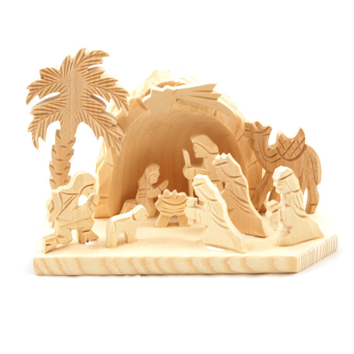 Nativity Scene/ Folk Nativity/ Wooden Nativity/ Folk Art From - Etsy