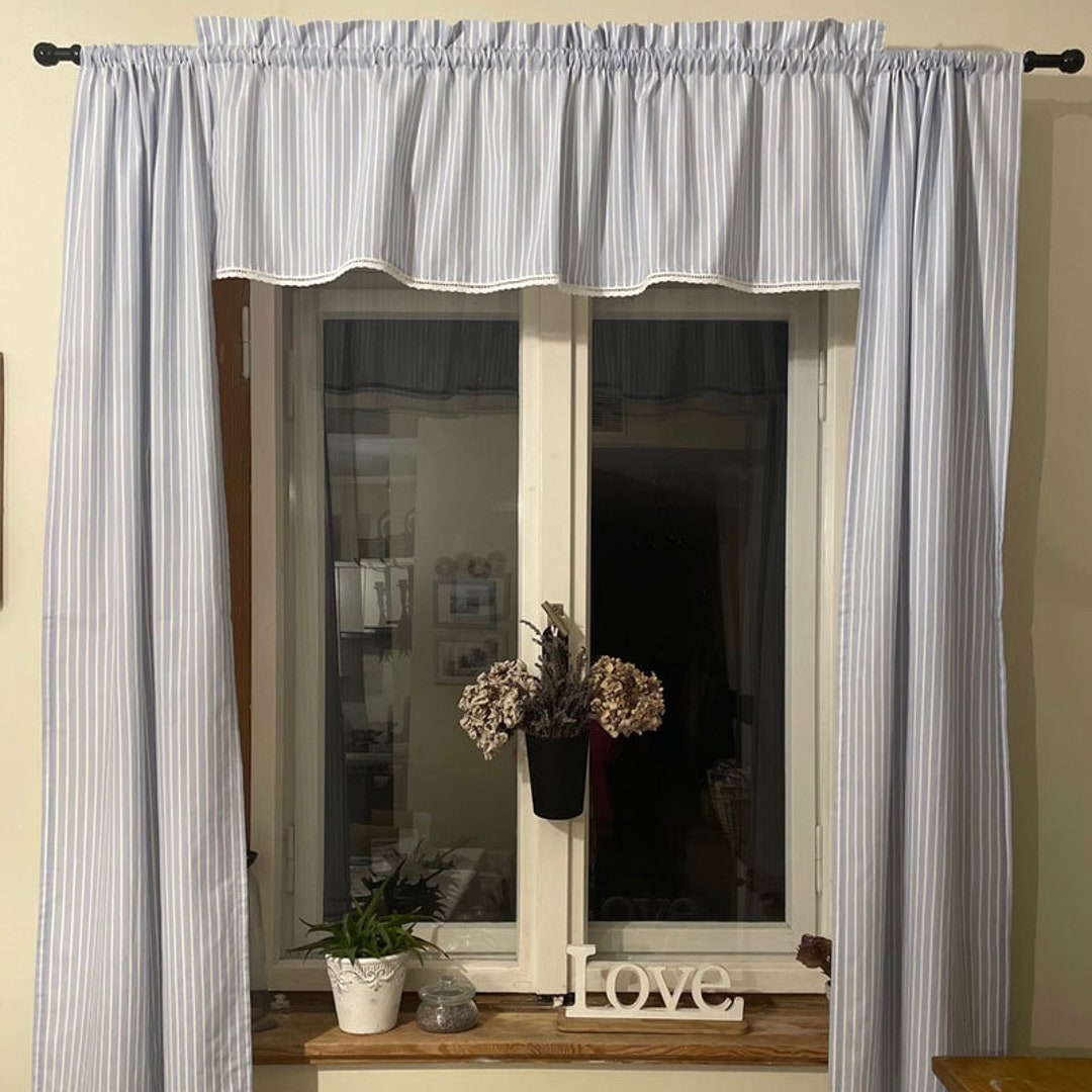 Window Treatments/ Valance/ Cornices/ Set of Curtains/ Rustic Style ...
