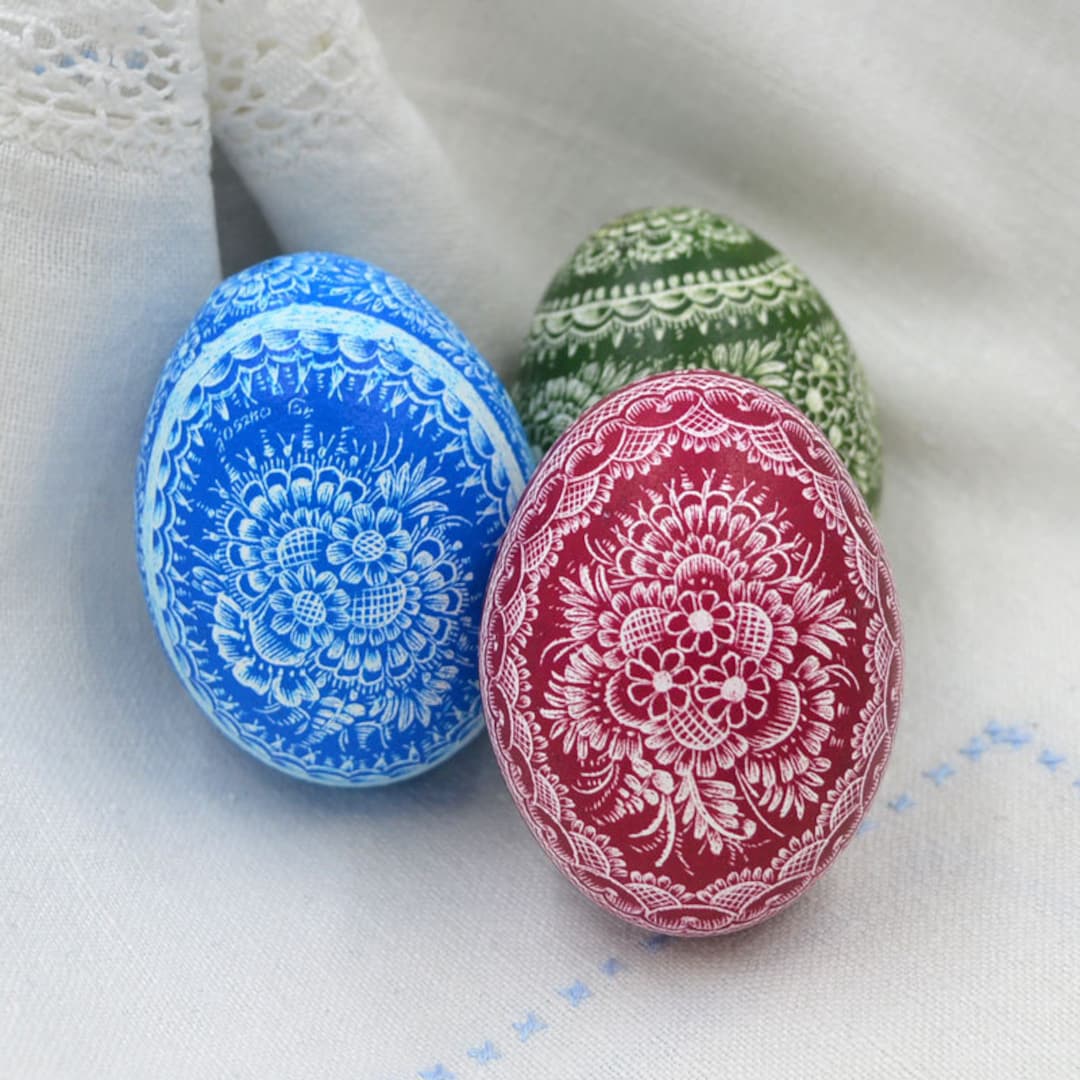 Set of Easter Eggs/ Polish Pisanka/ Opole - Etsy