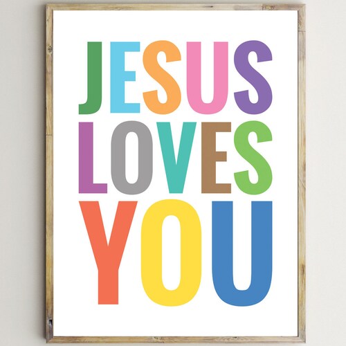 Kids Bible Verse Wall Art Scripture Posters Church Sunday - Etsy