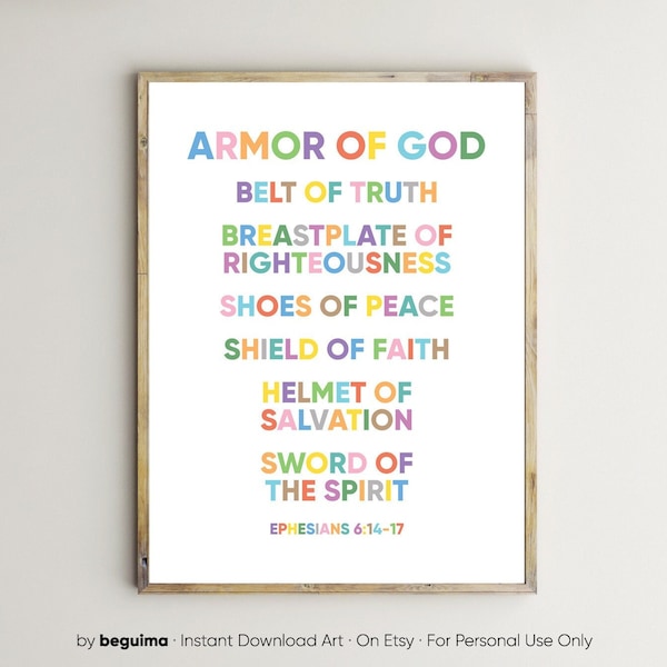 Church Nursery Art, Christian Kids Scripture Art Prints, Abc's of God ...