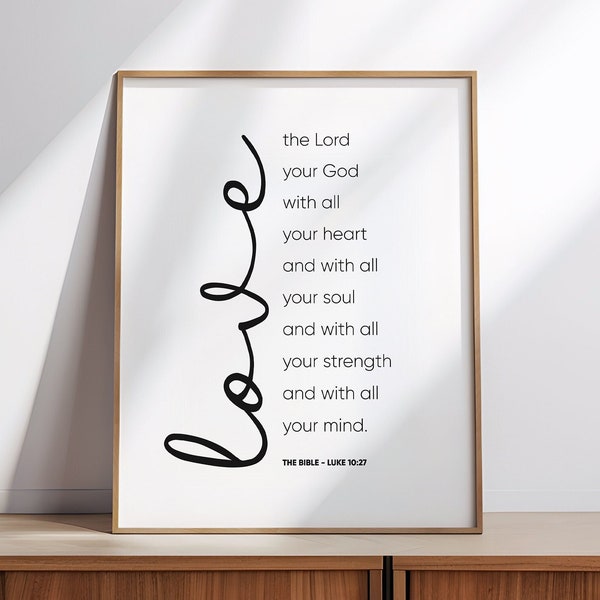 Luke 10 27 - Etsy
