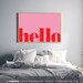 Hello PrintPinkRedHello PosterPrintable Wall | Etsy