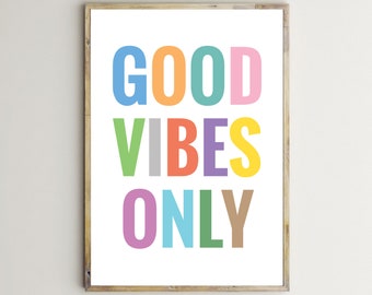 Good vibes poster | Etsy