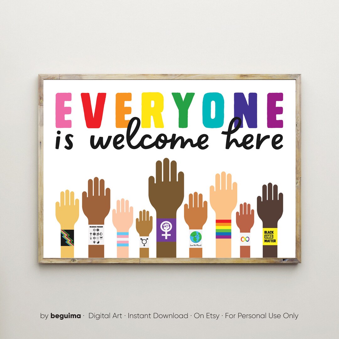 Equality Prints,classroom Decor,diversity,inclusion,teacher,printable ...
