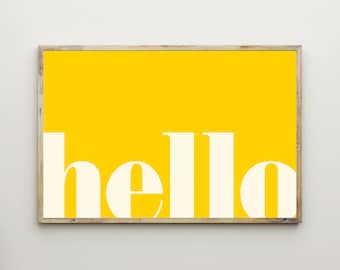 Yellow Wall Art - Etsy