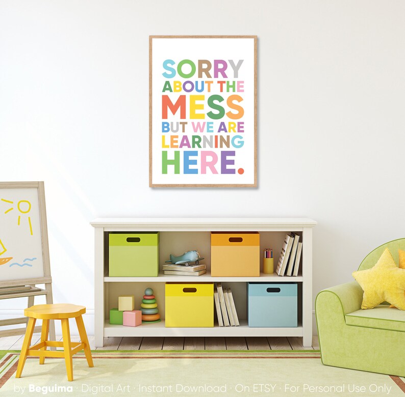 Sorry About the Mess but We Are Learning Heremessy Classroom - Etsy