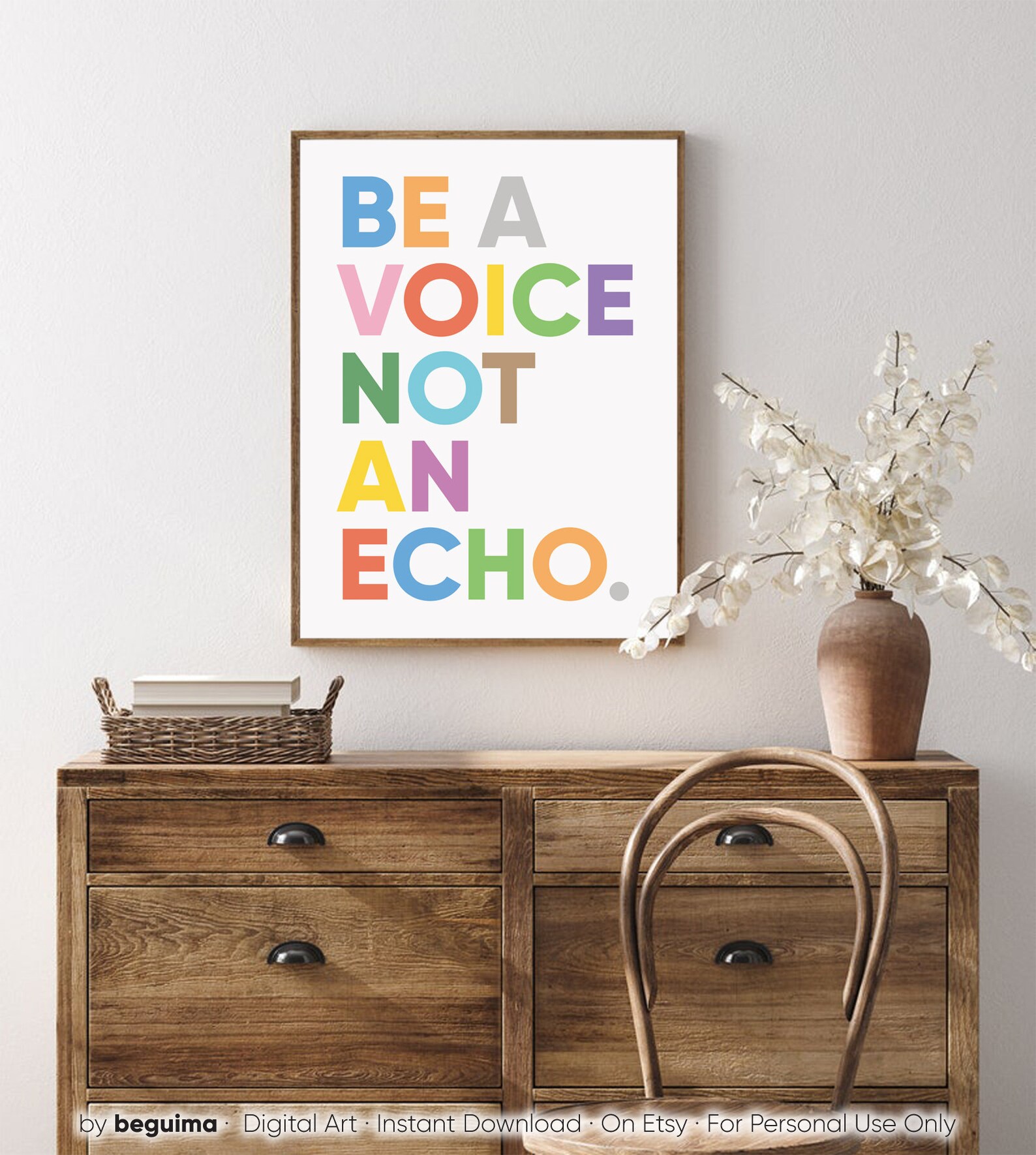 Be A Voice Not an Echoclassroom Decorteacher - Etsy