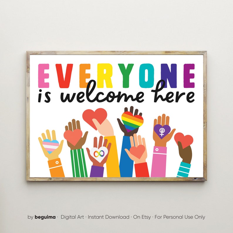 Equality Prints,classroom Decor,teacher,diversity,printable Wall Art ...