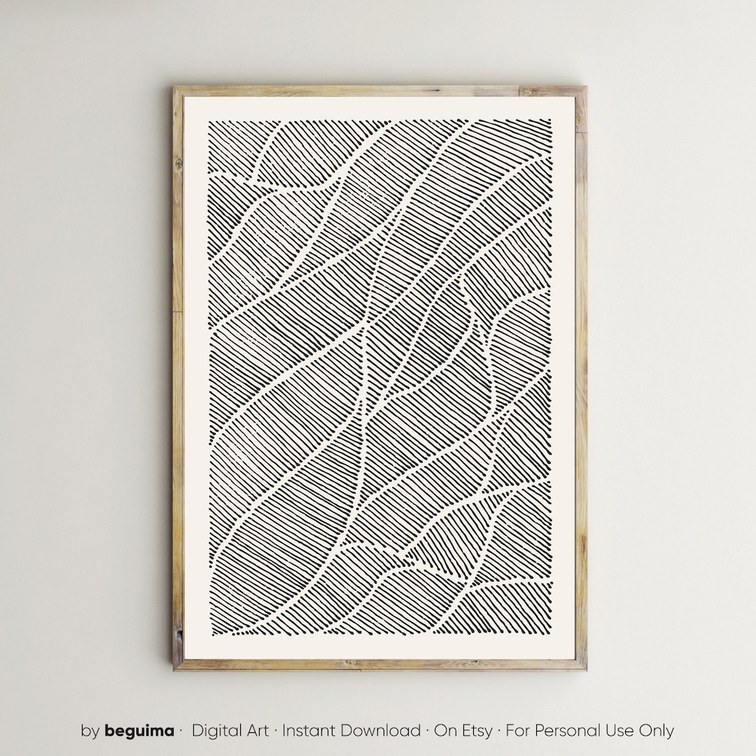 Modern Art Print,abstract Wall Art,neutral Prints,printable Art,lines ...