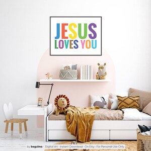 Jesus Loves You,bible Verse Print,christian Posters,scripture,printable ...