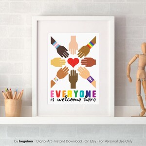 Equality Prints,diversity,classroom Decor,teacher,printable Wall Art ...