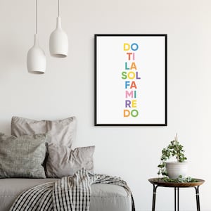 Do Re Mi Fa Sol La Ti Do,music Prints,music Room Decor,music Teacher ...