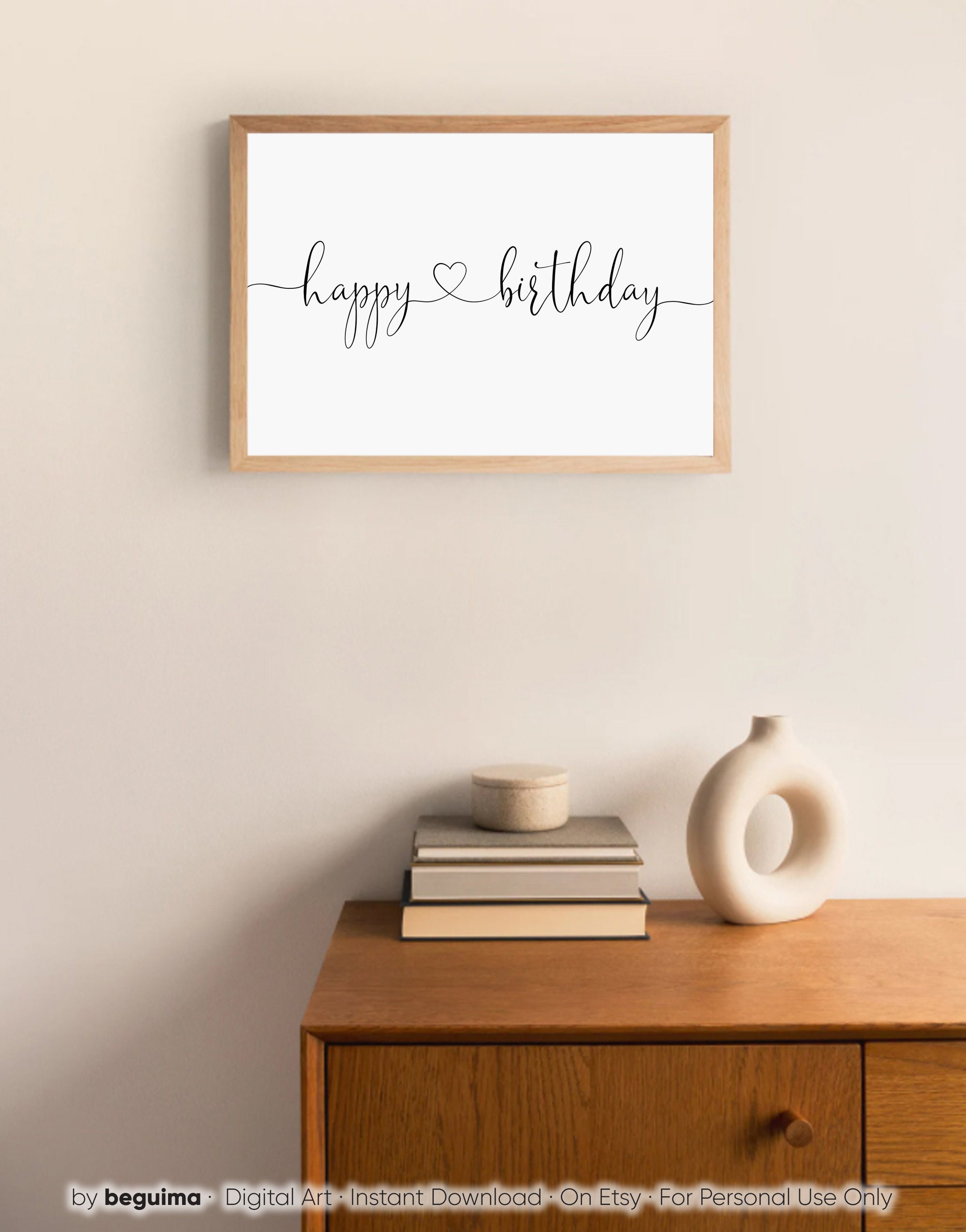 Happy Birthdaybirthday Printprintable Wall - Etsy
