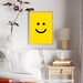 Smiley Print,smiley Poster,smiley Wall Art,yellow Wall Art,fun,trendy ...