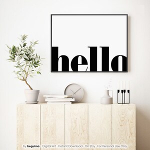 Hello Prints,hello Wall Art,hi Posters,printable Wall Art,welcome ...