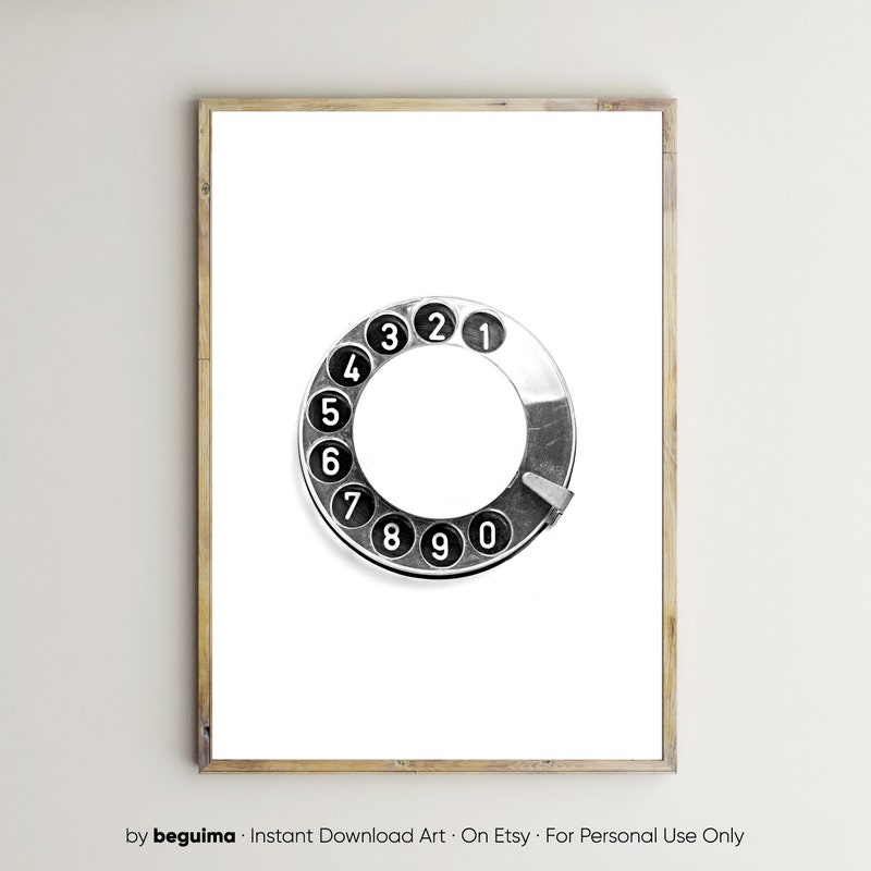 Telephone Print - Etsy