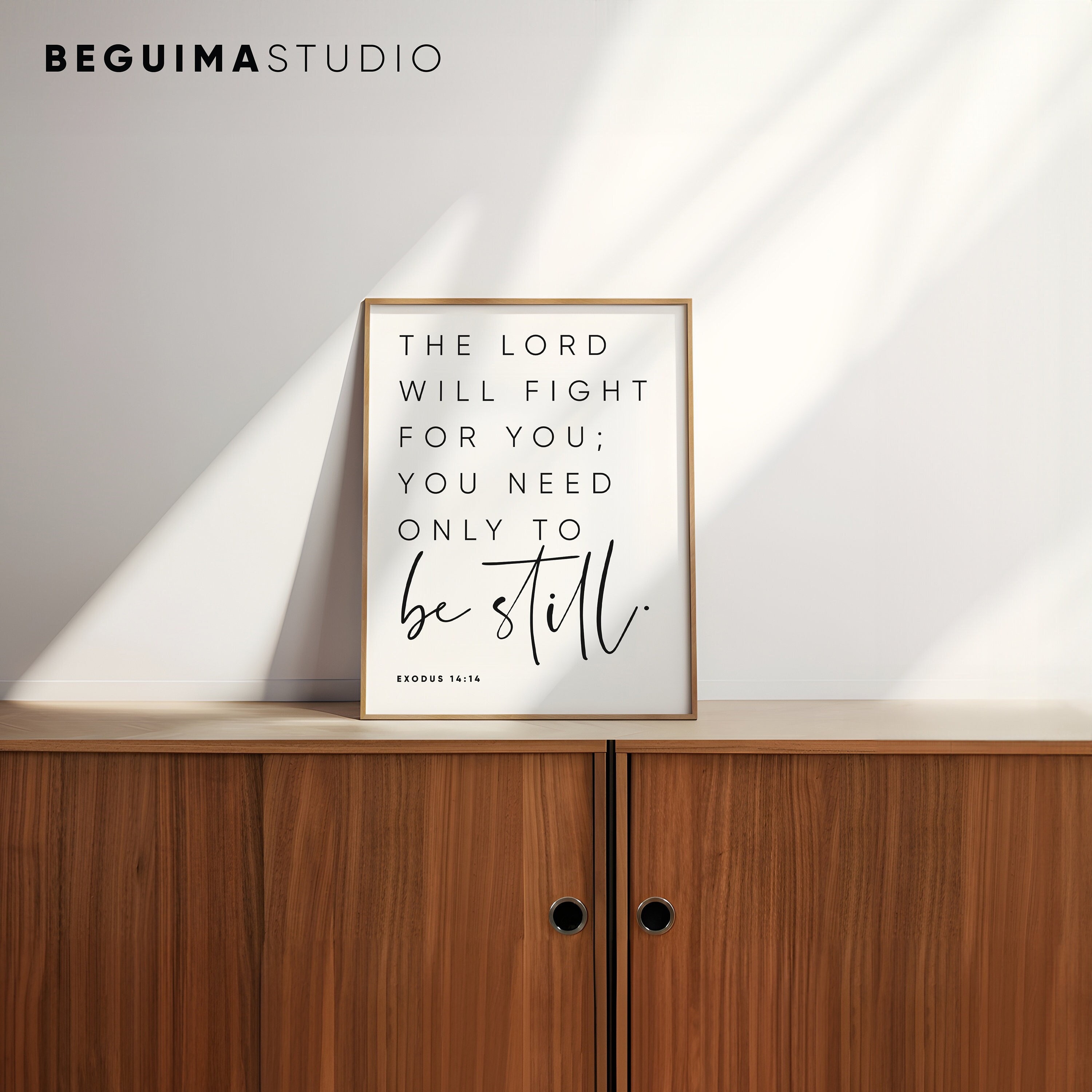 Be Still,exodus 14:14,,christian Prints Bible Verse Wall Art Scriptures ...