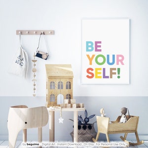 Be Yourselfclassroom Decornursery Printsbe Youprintable - Etsy