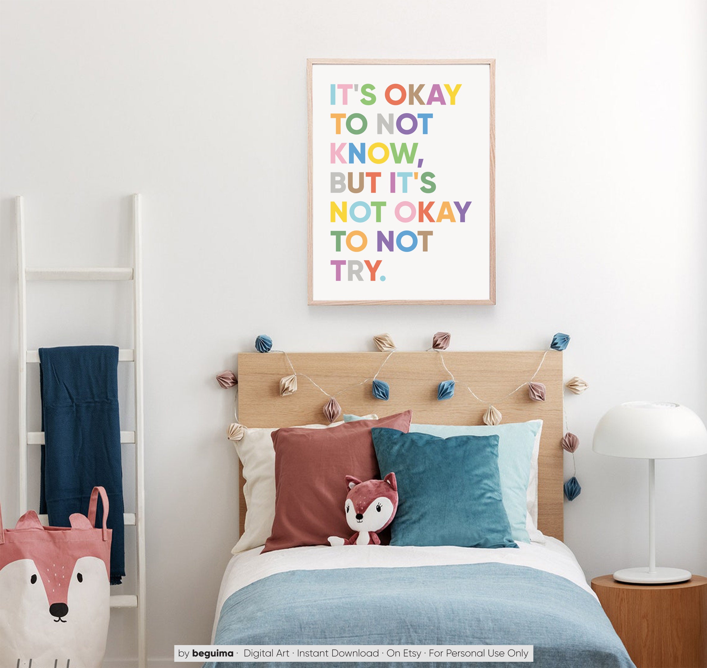 It's Okay to Not Know but It's Not Ok to Not Try,classroom Decor ...