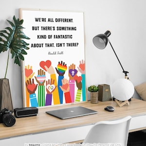 Diversity Print,classroom Decor,teacher Wall Art,equality Poster,kids ...