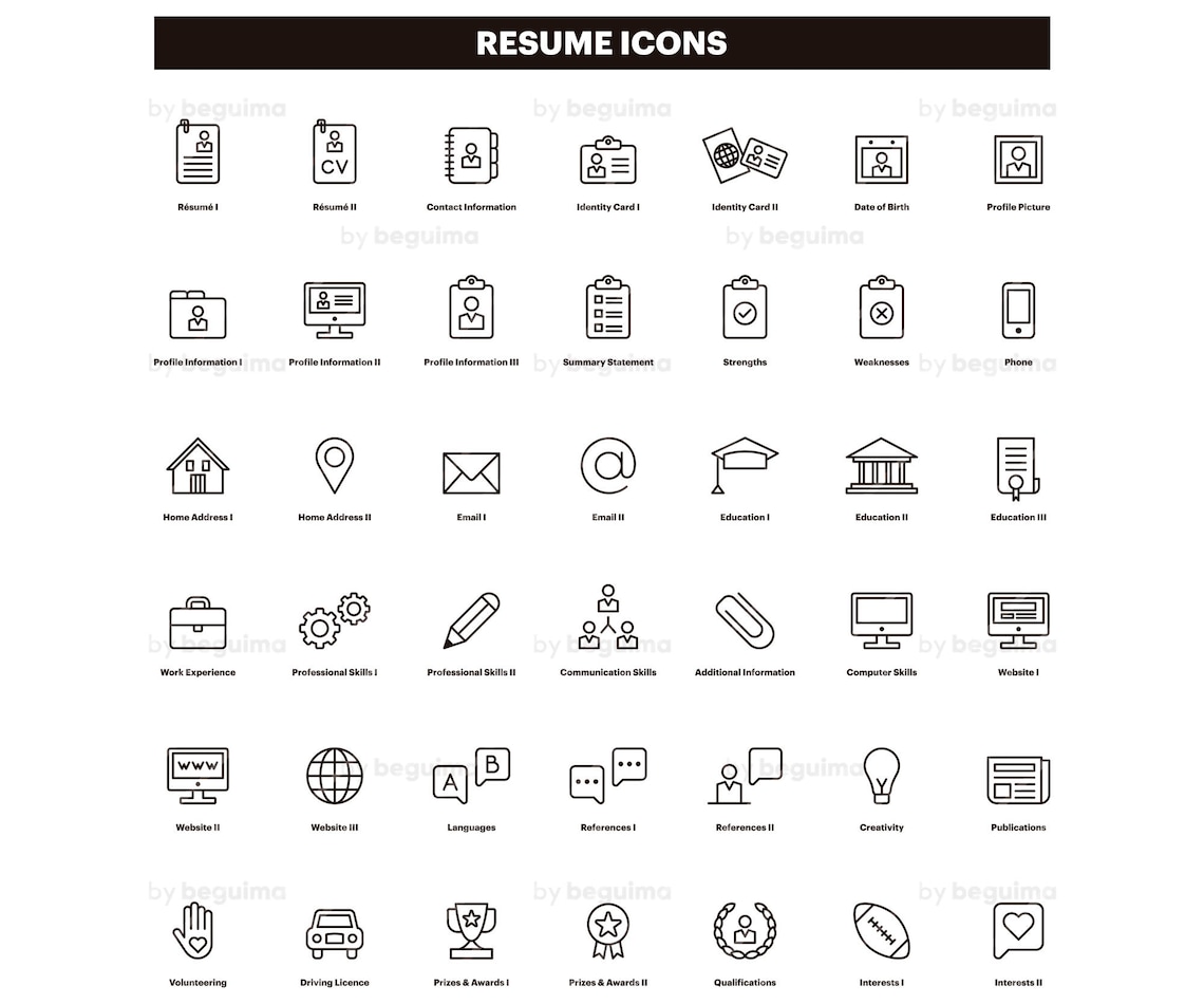 Lebenslauf,Symbole,CV,Clip Art,Curriculum Vitae,Clipart,Symbole,Linie ...