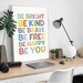 Nursery Wall Art,be Kind Prints,classroom Decor,quote for Kids,teacher ...