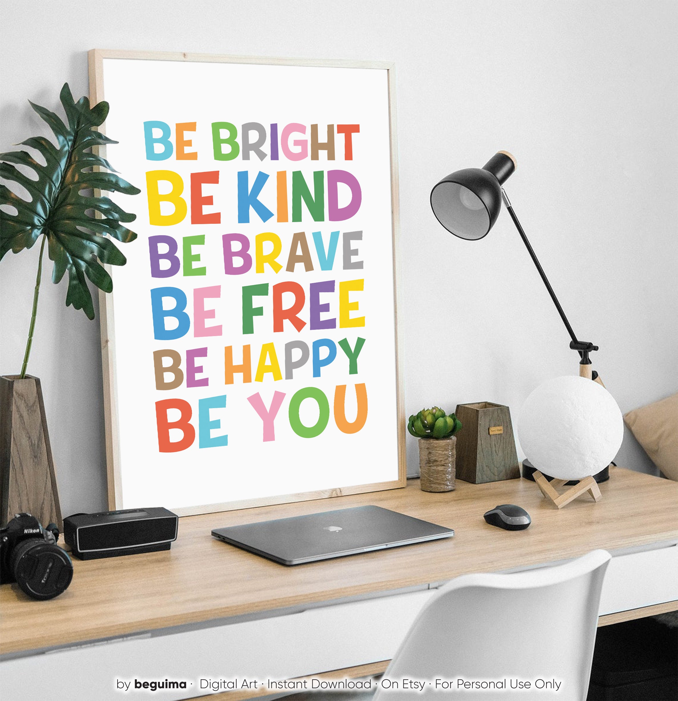 Nursery Wall Art,be Kind Prints,classroom Decor,quote for Kids,teacher ...