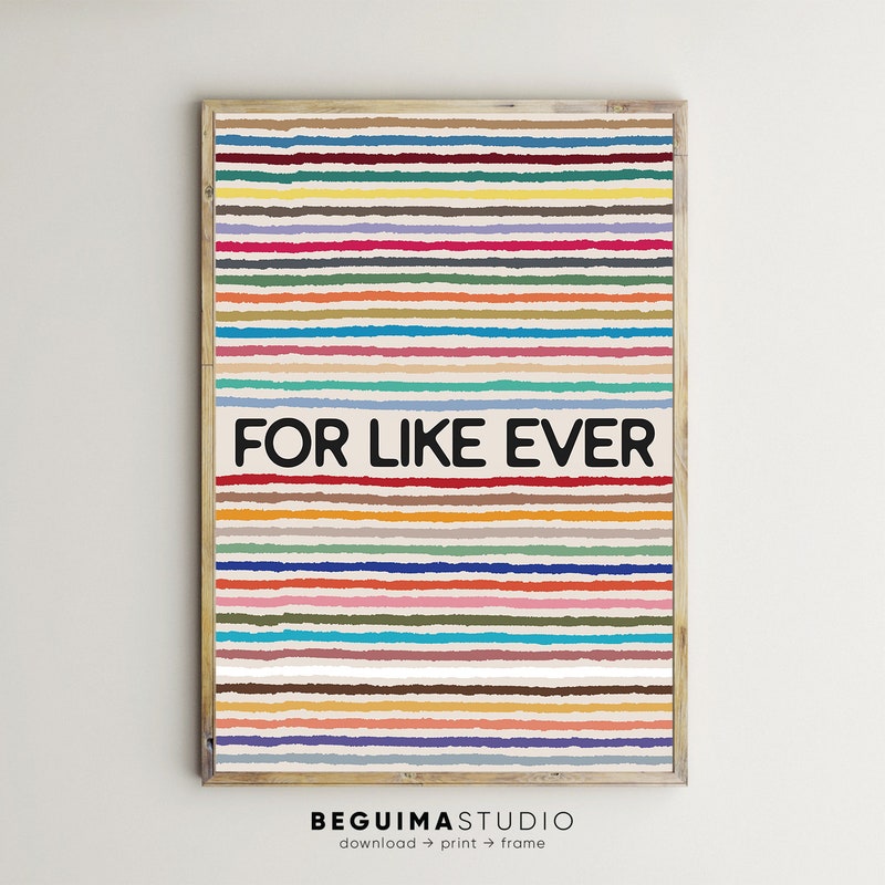 For Like Ever Print - Etsy