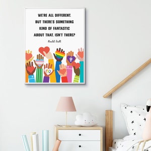 Diversity Print,classroom Decor,teacher Wall Art,equality Poster,kids ...