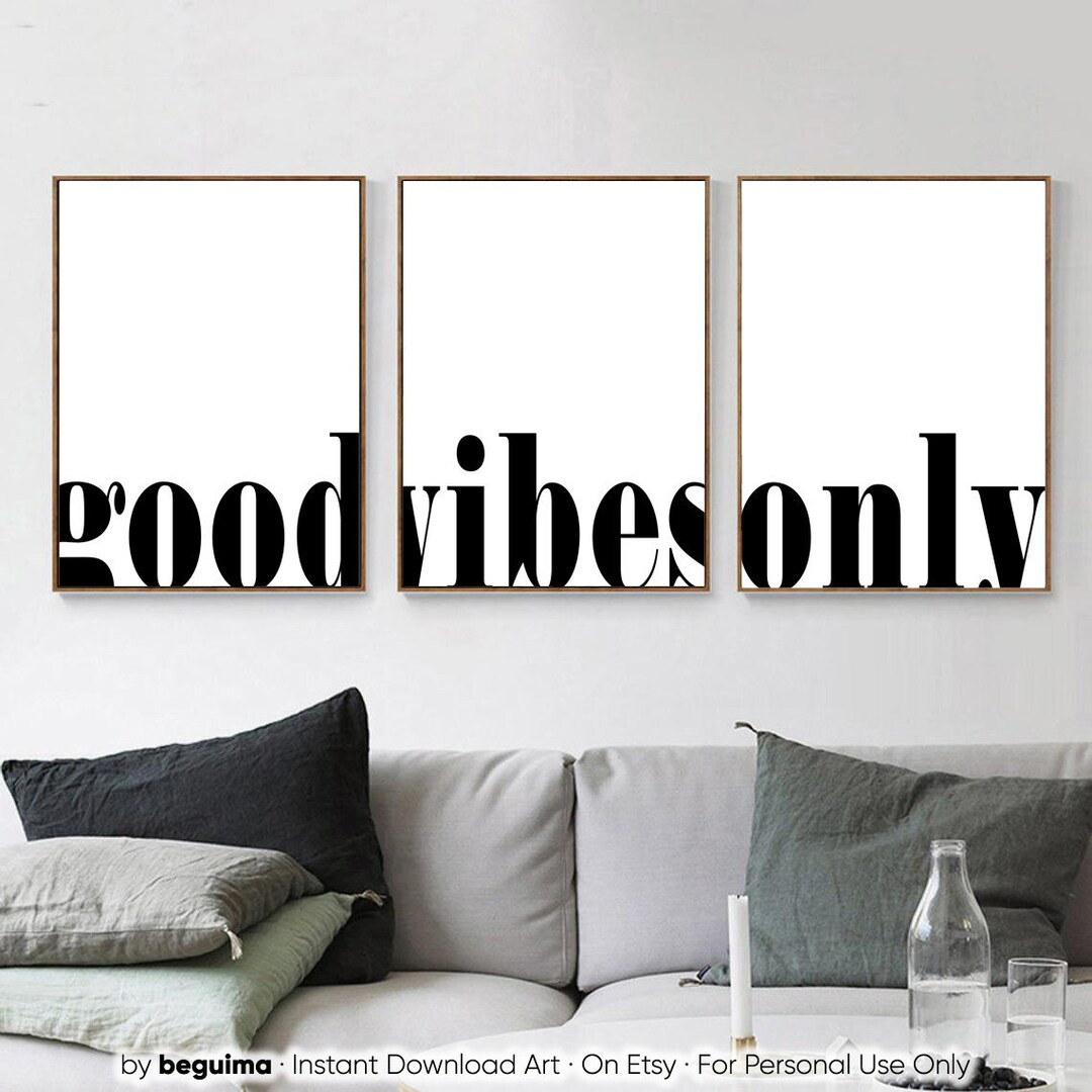 Good Vibes Only,positivity Prints,inspiring Quote,positive Message ...