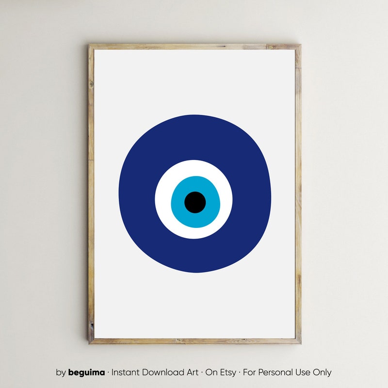 Evil Eye Print - Etsy