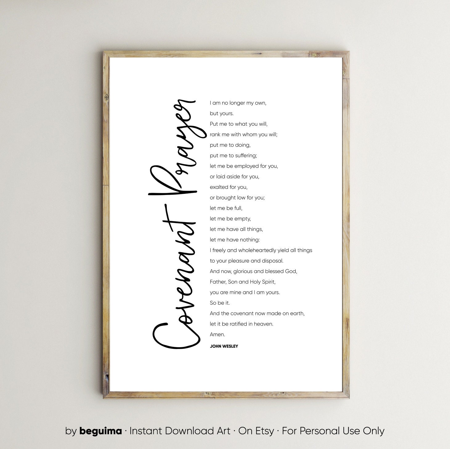 Covenant Prayer,bible Verse,christian Print,scriptures,inspirational ...