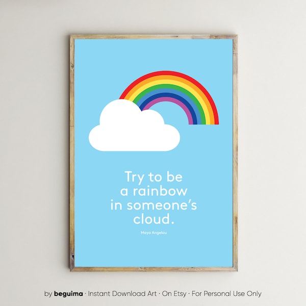 Rainbow Poster - Etsy