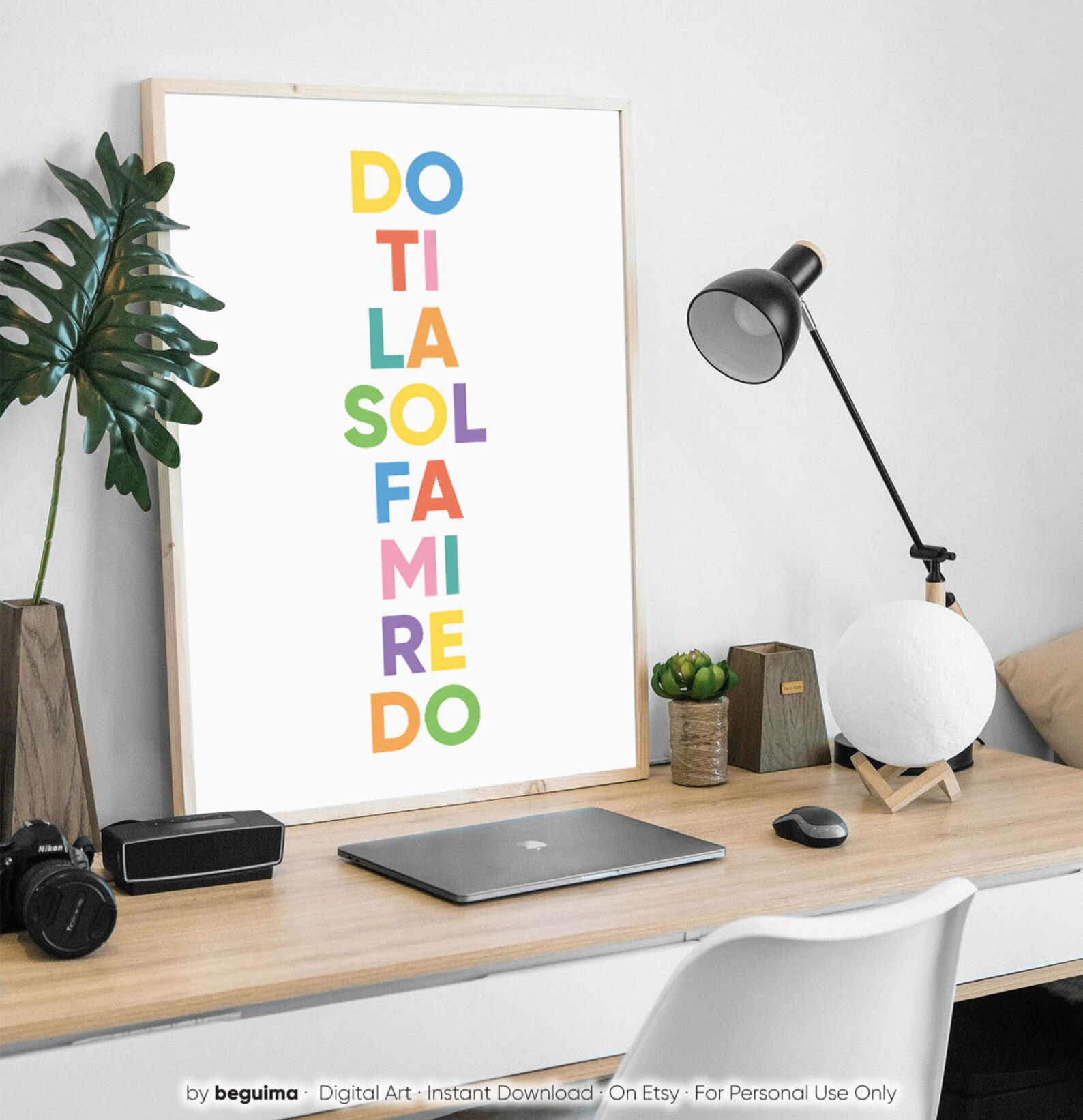 Do Re Mi Fa Sol La Ti Domusic Printsmusic Room Decormusic | Etsy