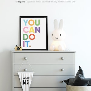 You Can Do It,motivational Prints,quotes for Kids,classroom Decor ...