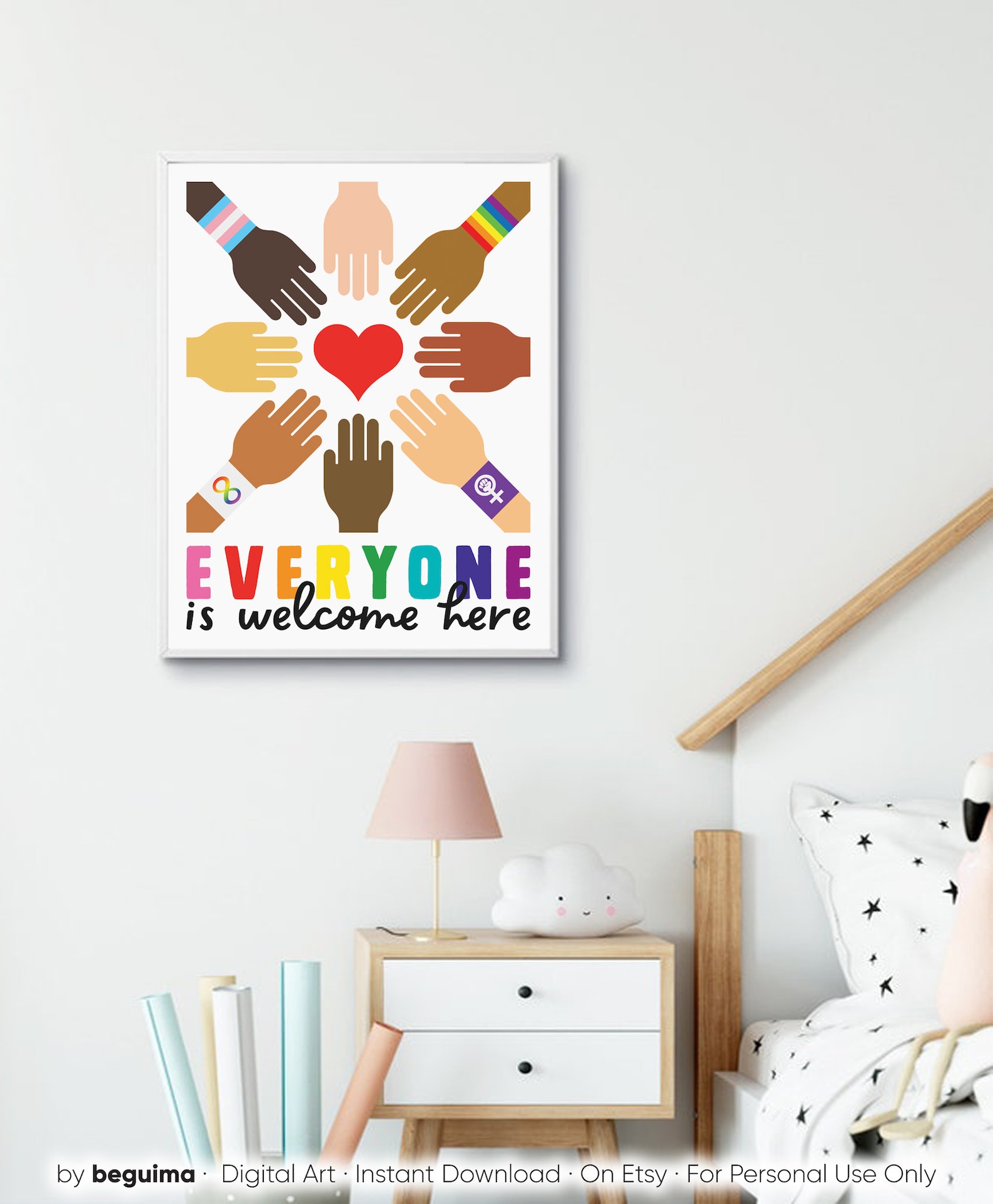 Equality Printsdiversityclassroom Decorteacherprintable | Etsy