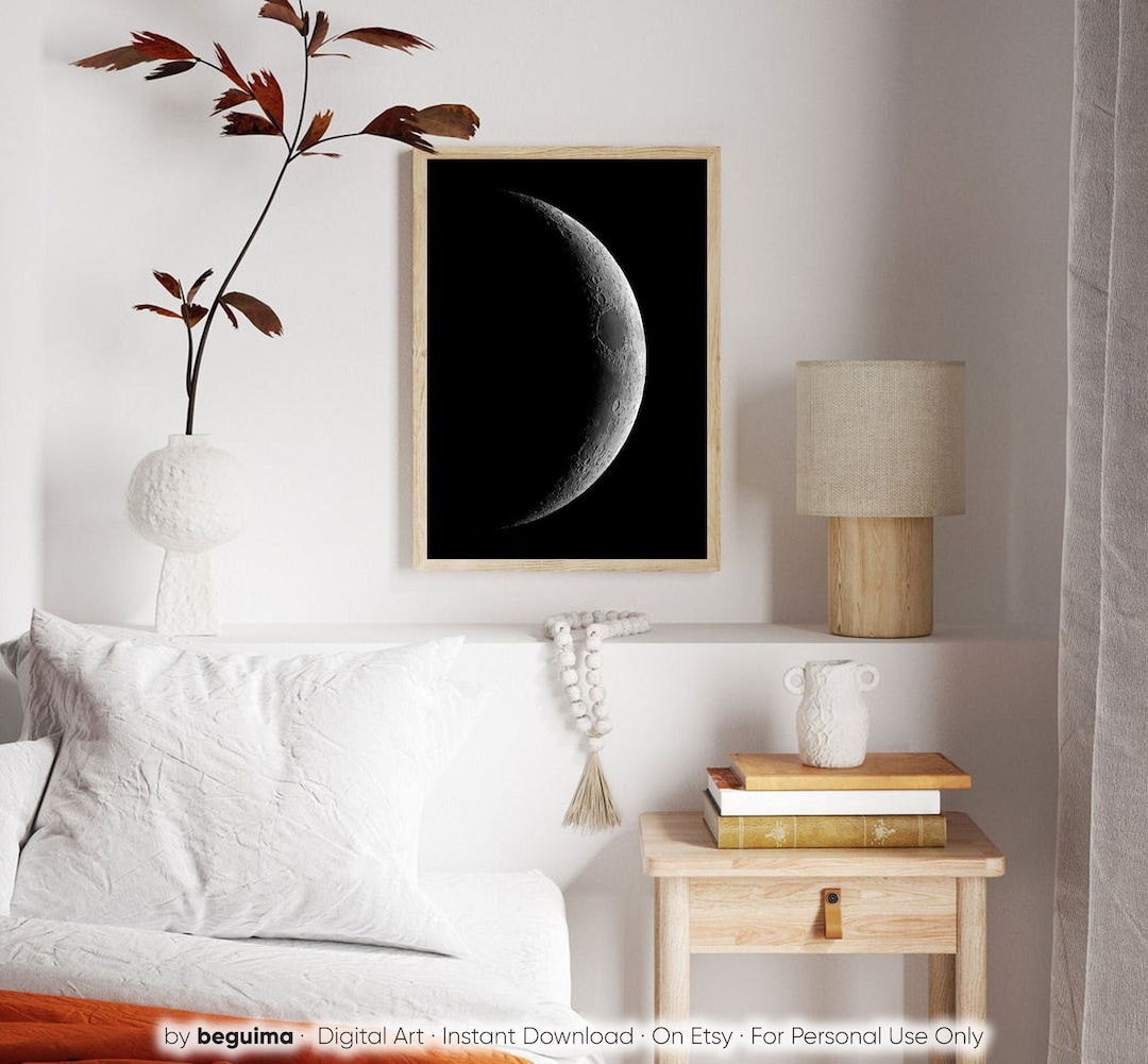 Moon Prints,moon Wall Art,moon Sign,moon Poster,dorm Wall Decor,bedroom ...