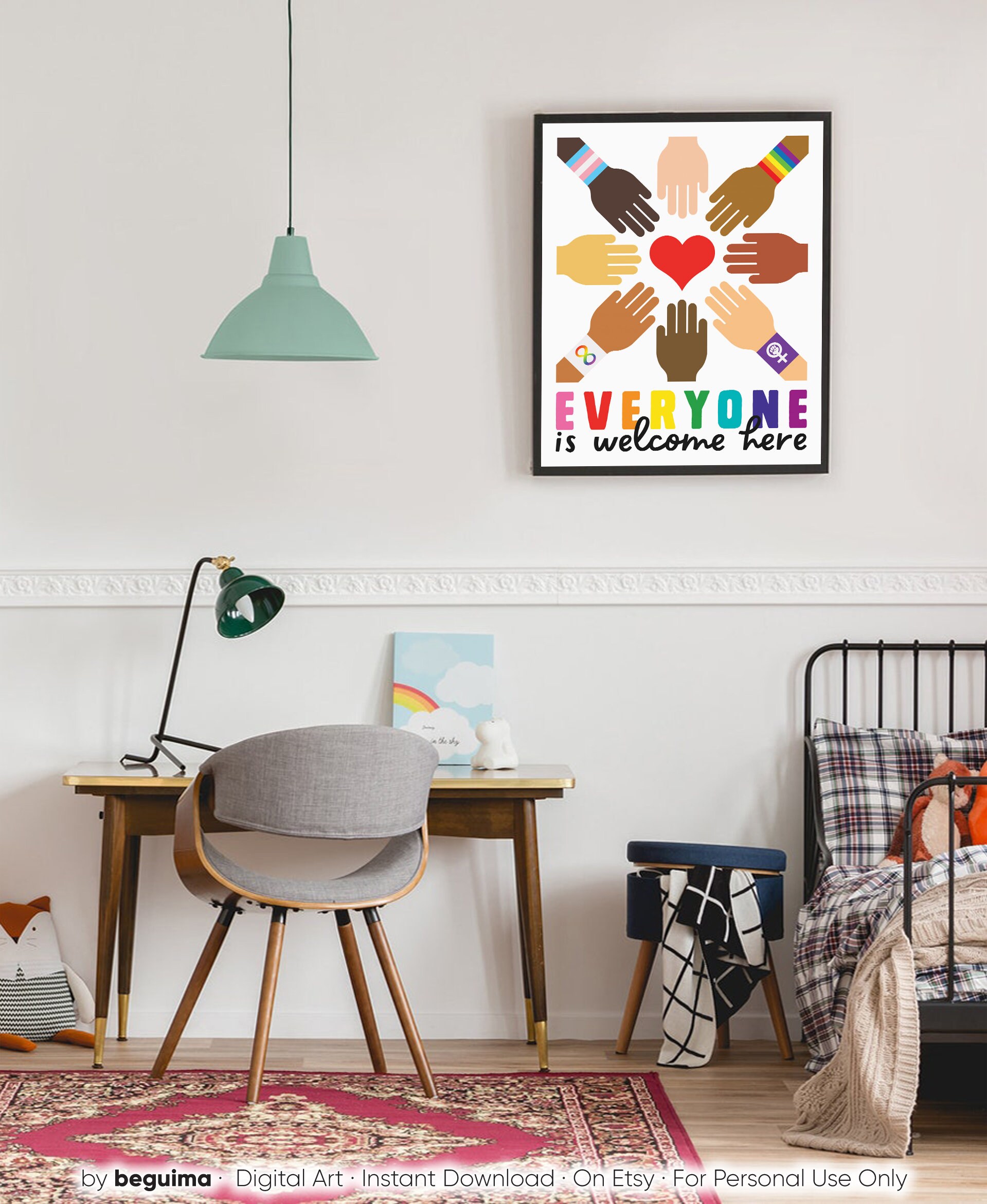 Equality Printsdiversityclassroom Decorteacherprintable - Etsy UK