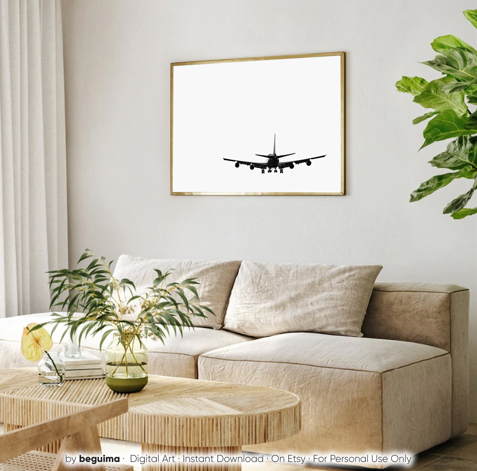 Plane Printsairplane Wall Artplane Landingplane Taking - Etsy