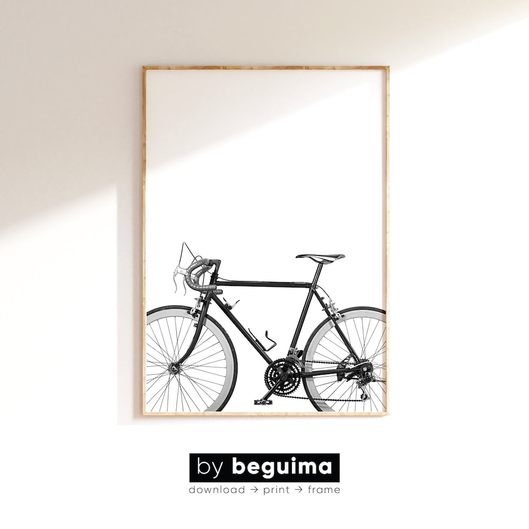 Impression de vélo, art mural vélo, photo de vélo, art mural imprimable ...