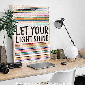 Let Your Light Shine,matthew 5:16,christian Prints Kids Poster Bible ...