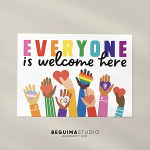 Equality Prints,classroom Decor,teacher,diversity,printable Wall Art ...