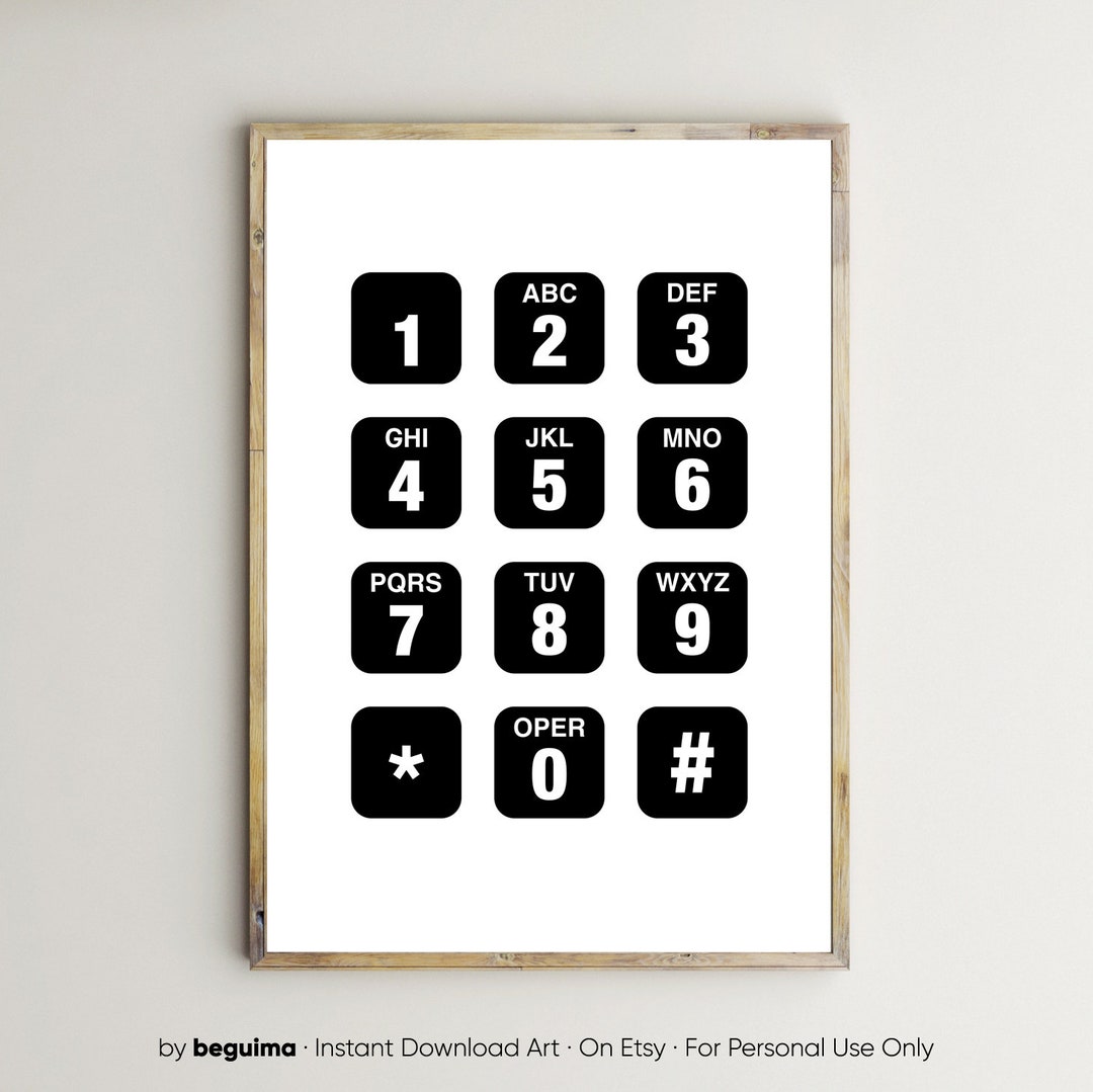 Telephone Print,phone Wall Art,telephone Poster,old Phone,retro Phone ...