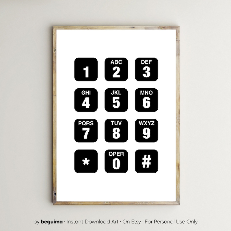 Old Phone Keypad - Etsy
